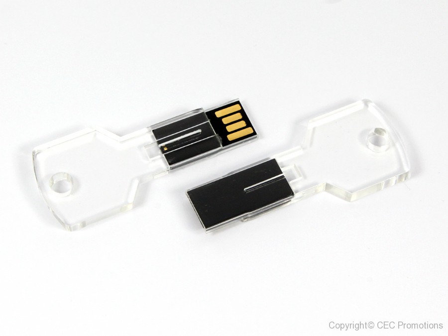 USB Stick Crystal in Schlüsselform, praktisch als Schlüsselanhänger ...