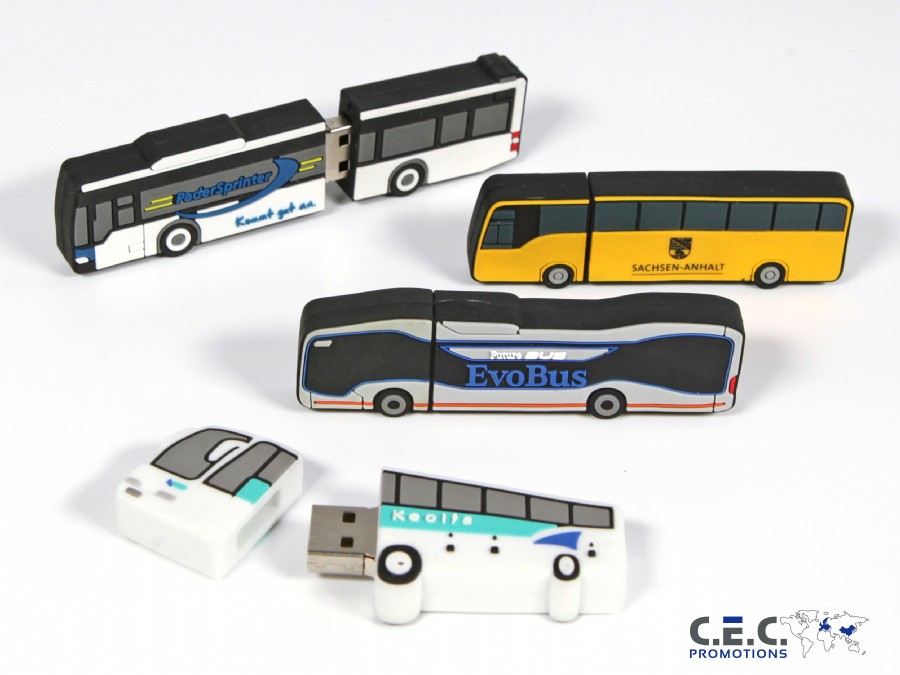 USB-Stick Bus, Stadtbus oder Fernreisebus