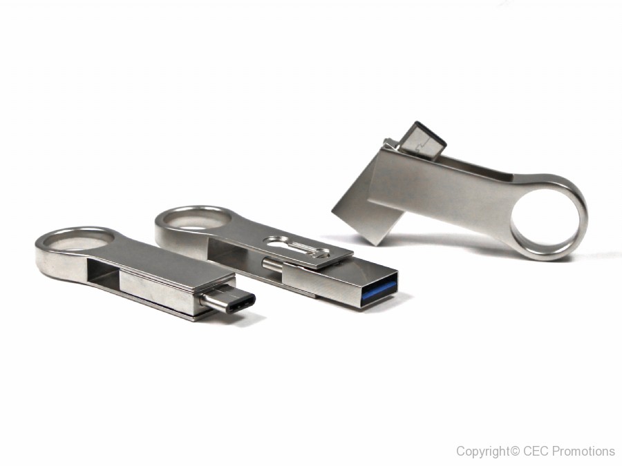 USB Circle mit USB Typ-C Stecker als Werbegeschenk