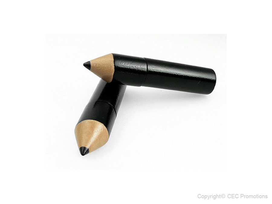 Bleistift USB Stick aus Holz mit Logo