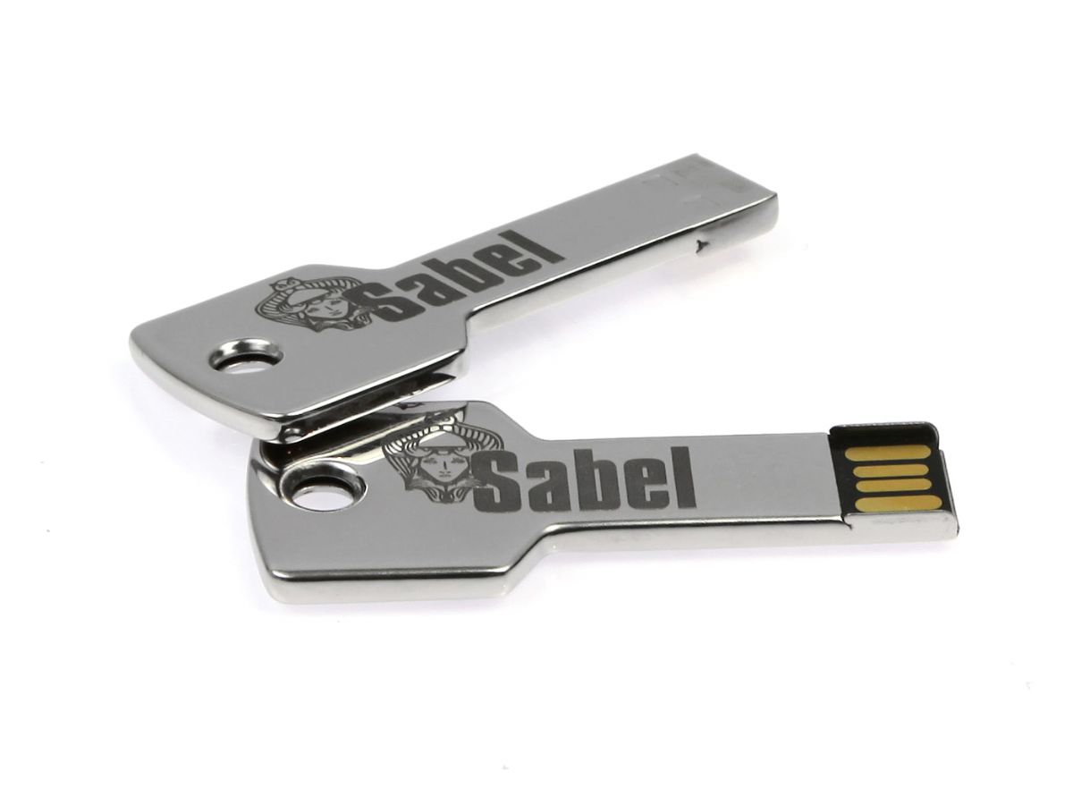 Metall USB Stick in Schlüsselform, praktisch als Schlüsselanhänger ...