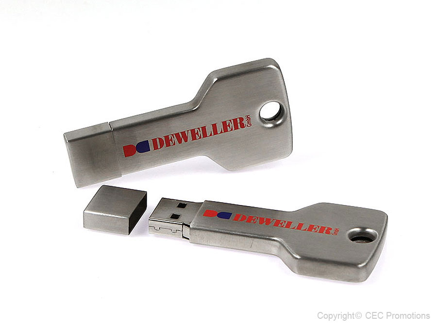 Metall USB Stick in Schlüsselform, praktisch als Schlüsselanhänger ...
